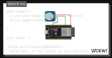 Ejepotenciómetro Wokwi Esp32 Stm32 Arduino Simulator