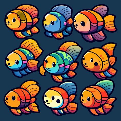 Premium Vector Fish Game Design Bundle In Eps Format