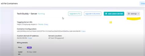 How To Setup GTM Server Side Container I Have Basic Account Google Tag Manager Server