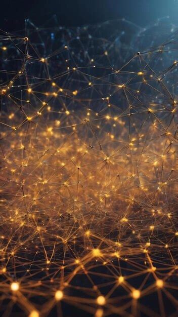 Premium Photo Structure Of The Network Connection Of Points And Lines