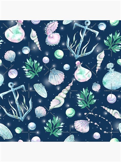 Mermaid Sea Witch Aesthetic Pattern Sticker For Sale By