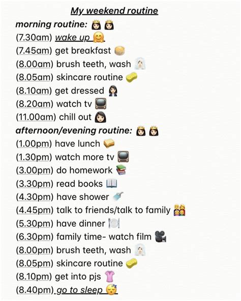 My Weekend Routine 👑 School Routine For Teens School Night Routine Morning Routine School