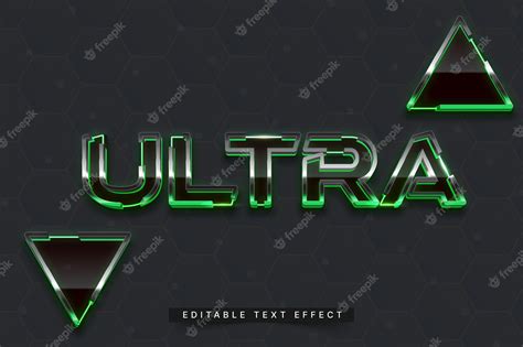 Premium Vector 3d Futuristic Text Effect Generator