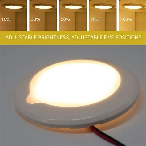 Luz De Techo Rv 5 Niveles De Brillo Lámpara Interior Camper Con
