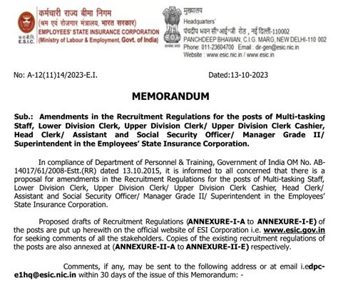 Esic Recruitment 2023 Notification Out For 17710 Vacancies