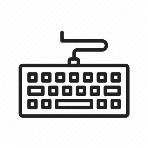 Keyboard Writing Typing Wireless Computer Laptop Mobile Icon