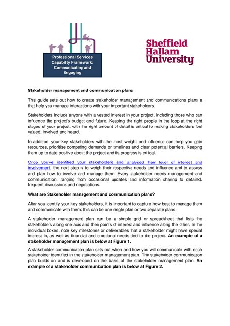 Effective Stakeholder Management And Communication A Guide For Project