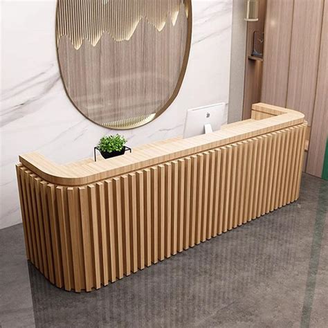 Ivy Bronx Keikilani Rectangular Laminate Reception Desk With Filing