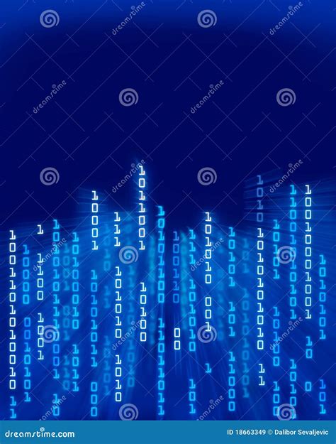 Binary Code Stock Illustration Illustration Of Digital 18663349