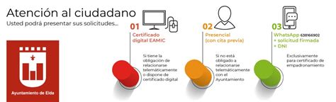 El Ayuntamiento de Elda amplía hasta el 13 de julio las citas previas