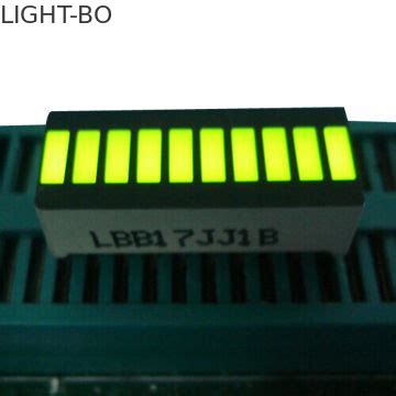 Yellow 10 LED Light Bar Big 10 Segment Led Display 25 4 X 10 1 X 7 9mm