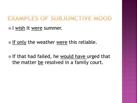 PPT Conditional And Subjunctive Mood PowerPoint Presentation Free Download ID