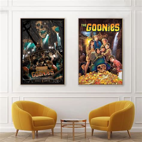 Goonies 영화 장식 그림 캔버스 포스터 벽 아트 거실 포스터 침실 그림 Aliexpress