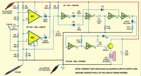 Versatile Cmos Ttl Logic And Clock Probe