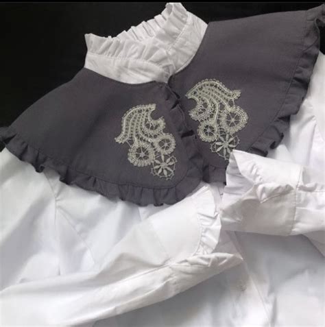 Воротник съёмный с кружевом ручной работы | Fashion, Women's top, Women