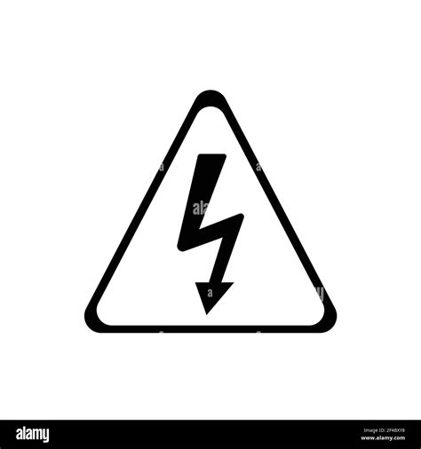 Attention Danger Of Electric Shock Black Element Caution High Voltage