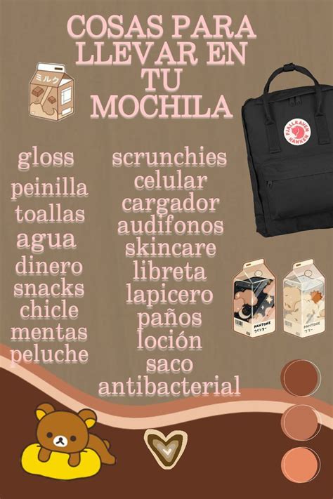 Cosas Para Llevar En Tu Mochila🎒💄👜 Mochilas Para La Escuela