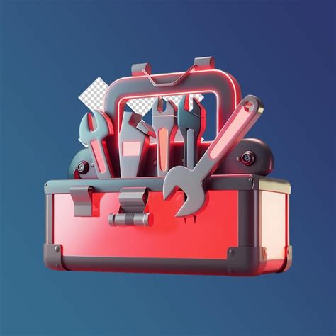 Premium Psd Psd A Toolbox 3d Render Isolated