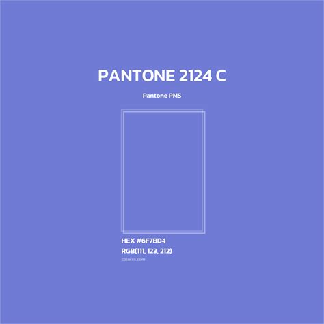 Pantone 2124 C Complementary Or Opposite Color Name And Code 6f7bd4