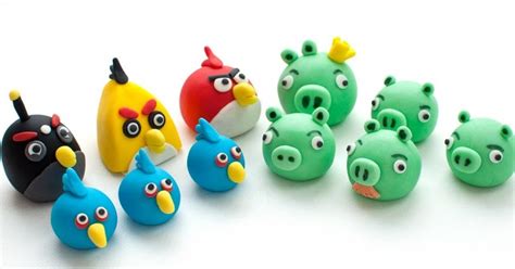 Moj Svet Kuhanja In Priprave Sladic Angry Birds Figurice Iz Tičino Mase