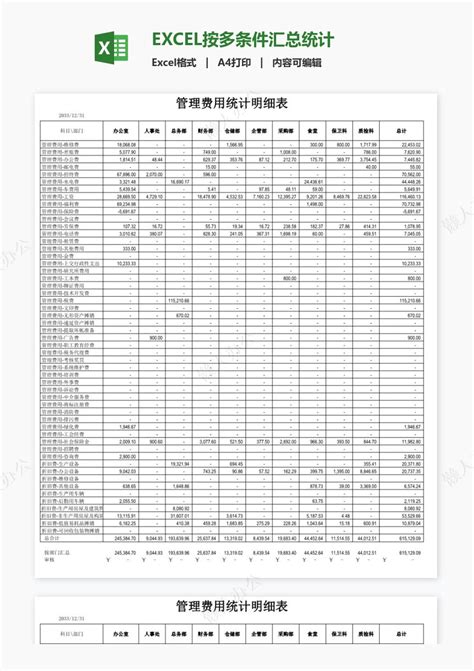 excel按多条件汇总统计免费下载 懒人办公