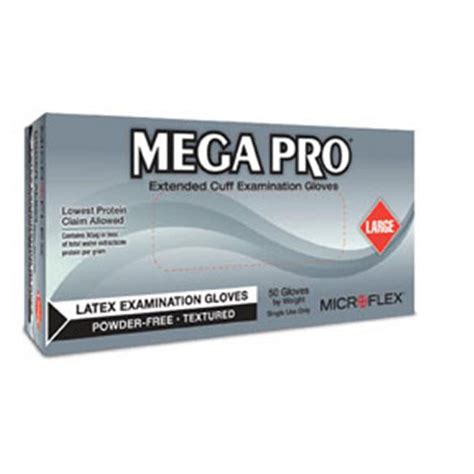 Microflex Mfx L853 Extended Cuff Examination Gloves Powder Free Blue 12