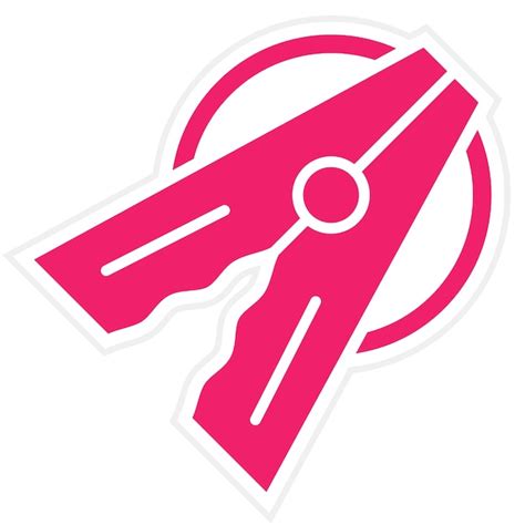 Premium Vector Clothes Pin Icon Style