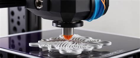 Closeup Of A High Tech 3d Printer Creating Intricate Designs With Precision Premium Ai