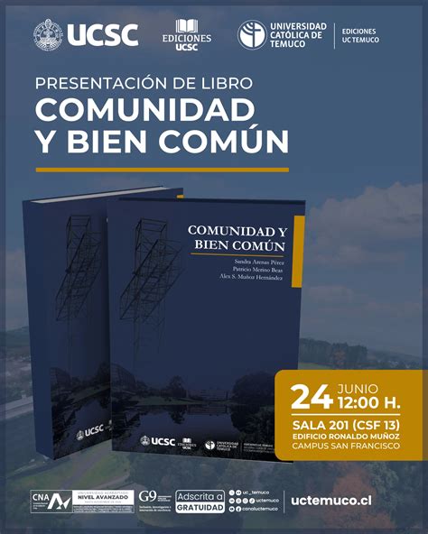 Libro Comunidad Y Bien Común Universidad Católica De Temuco