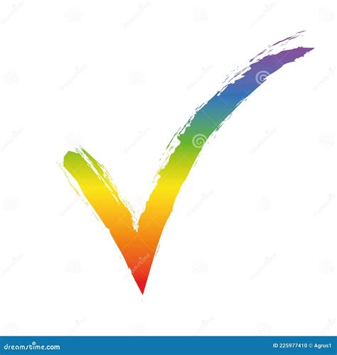 Set Of Colored Check Mark Icon Tick Symbol Tick Icon Vector Illustration CartoonDealer
