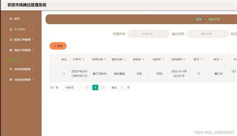 Javaspringboot农贸市场摊位租赁管理系统vue流动摊位管理系统 Csdn博客