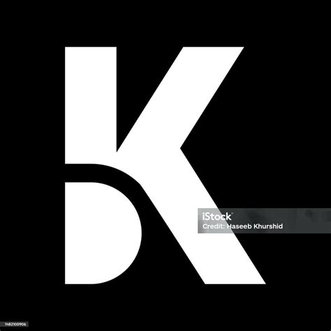 Logo Dk Minimal Icône Dune Lettre Kd Sur Fond De Luxe Idée De Logo