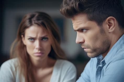 Premium Ai Image Serious Couple Having An Argument Indoors