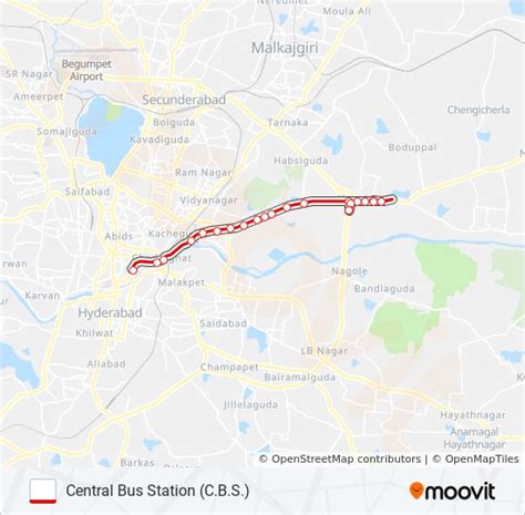 Tsrtc Route Schedules Stops And Maps Central Bus Station Cbs
