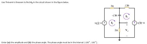 Use Thevenins Theorem To Find Vo In The Circuit Shown In The Figure