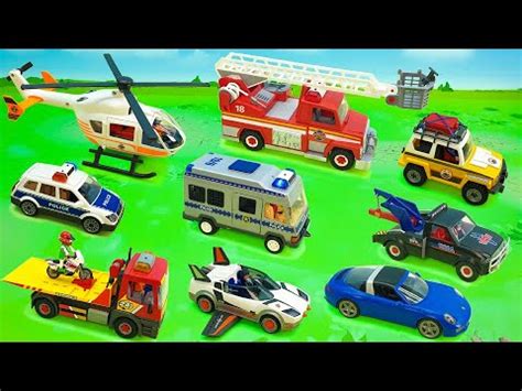 Пожарная и полицейская машина Эвакуатор Автокран. - YouTube
