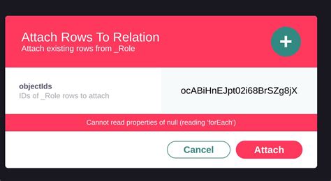 Solved Server Dashboard Error When Adding Existing Row To Relation Technical Issue Reporting