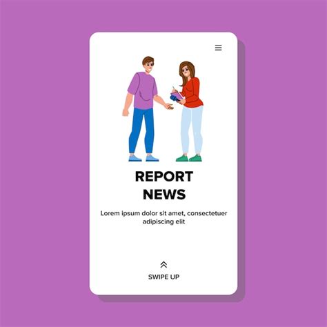 Informe Vector De Noticias Vector Premium