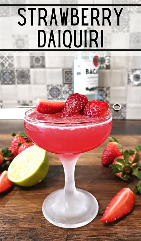 Strawberry Daiquiri Cocktail Recipe Foodiosity