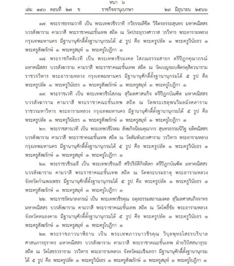 ประกาศราชกิจจาฯ โปรดพระราชทาน สถาปนาสมณศักดิ์ พระราชาคณะ 97 รูป