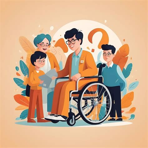 International Day Of Persons With Disabilities Flat Illustration 3d