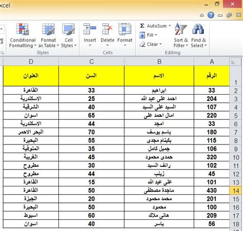 الاكسل Vba كيفية ترتيب الاسماء ابجديا Sort Data Form A To Z Excel Vba