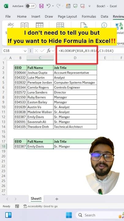 Want To Hide Formula In Excel‼️use Amazing Trick Exceltips