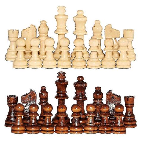 Chess Sets Wooden Chess Set Large Premium 32 Piece Wooden Carved Large