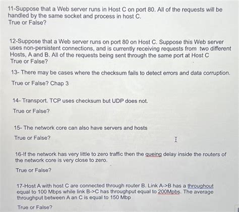 solved 11 suppose that a web server runs in host con port