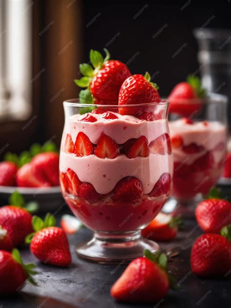 Premium Photo Delicious Fruit Pudding