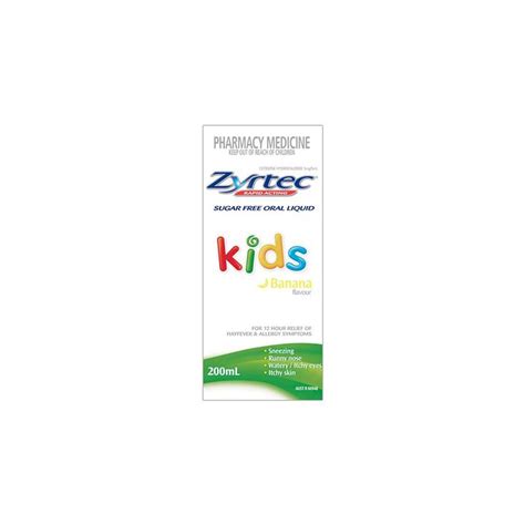 Zyrtec Oral Liquid Solution 200ml Chemistpacks