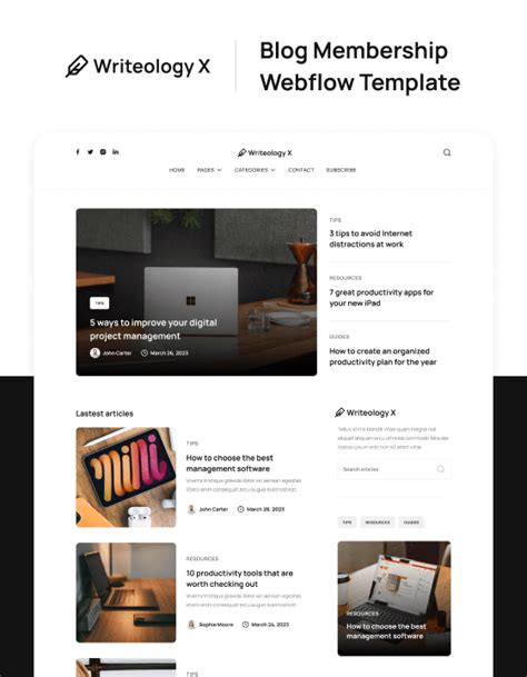 Writeology X Blog HTML5 Responsive Website Template