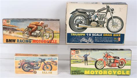 Bid Now 4 Vintage Motorcycle Model Kits May 6 0123 1000 Am Edt