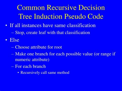 Ppt Data Mining Algorithms Decision Trees Id3 Powerpoint Presentation Id5767370